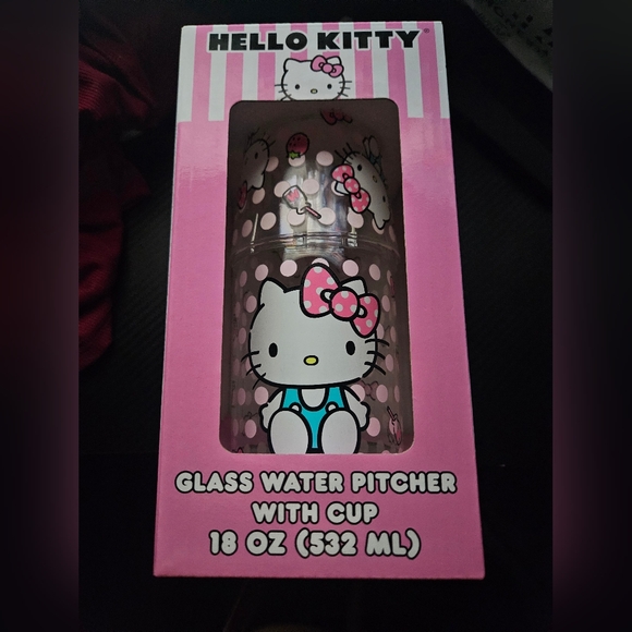 Hello Kitty | Dining | Hello Kitty Glass Water Pitcher Wcup | Poshmark
